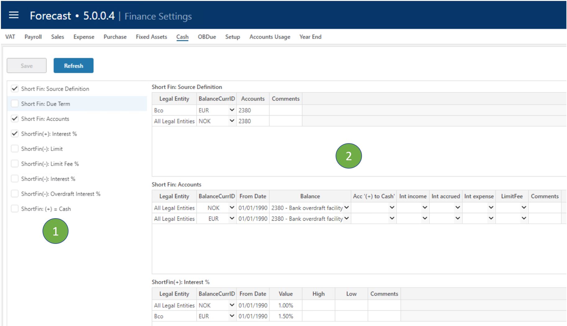 Short-Term Cash | Profitbase Docs