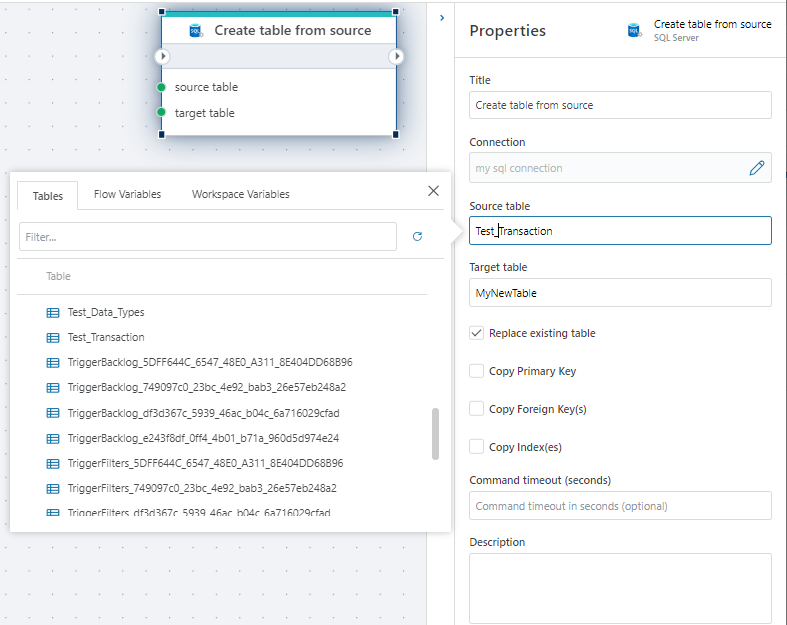 Create table from source | Profitbase Docs