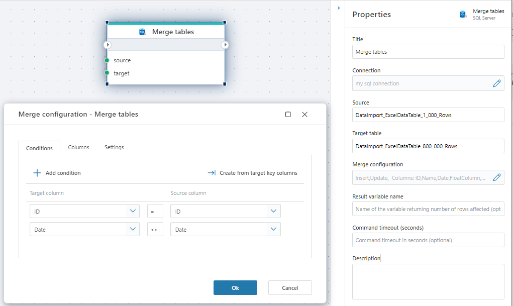 Merge tables | Profitbase Docs