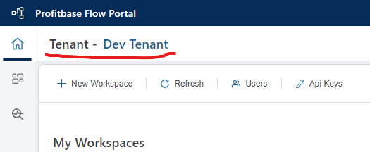 Tenants | Profitbase Docs