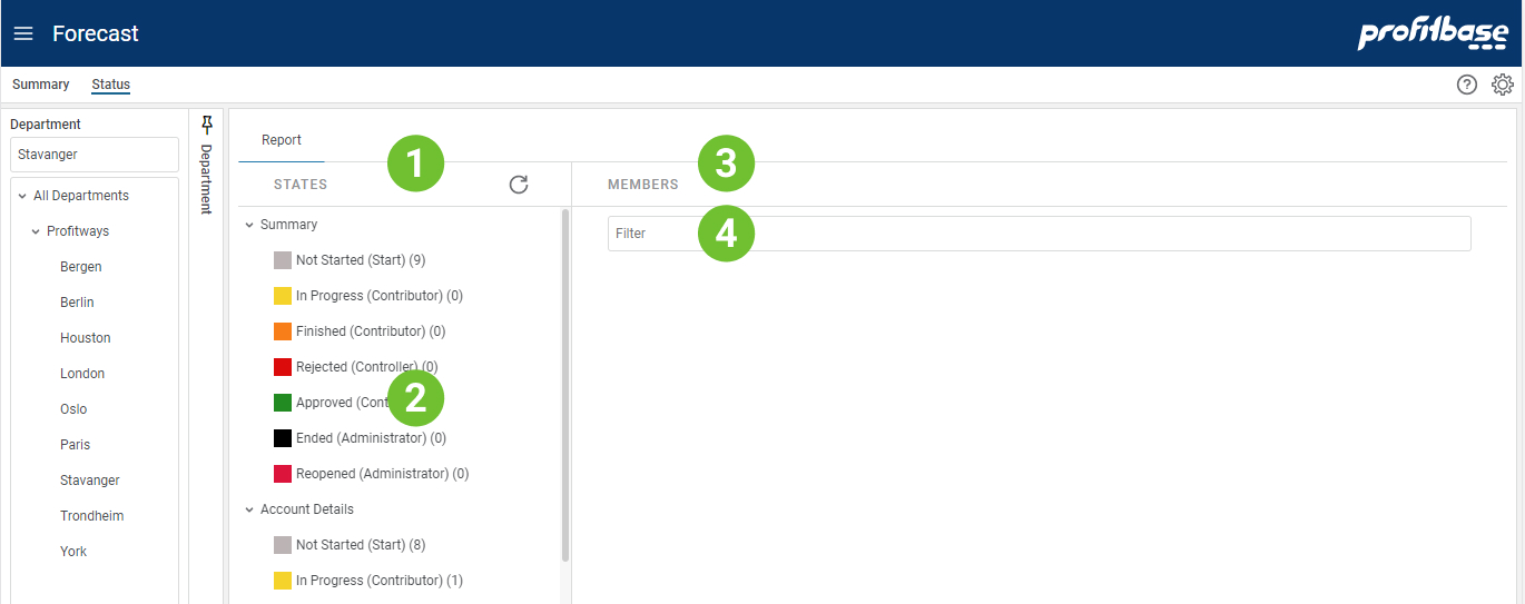 Status | Profitbase Docs